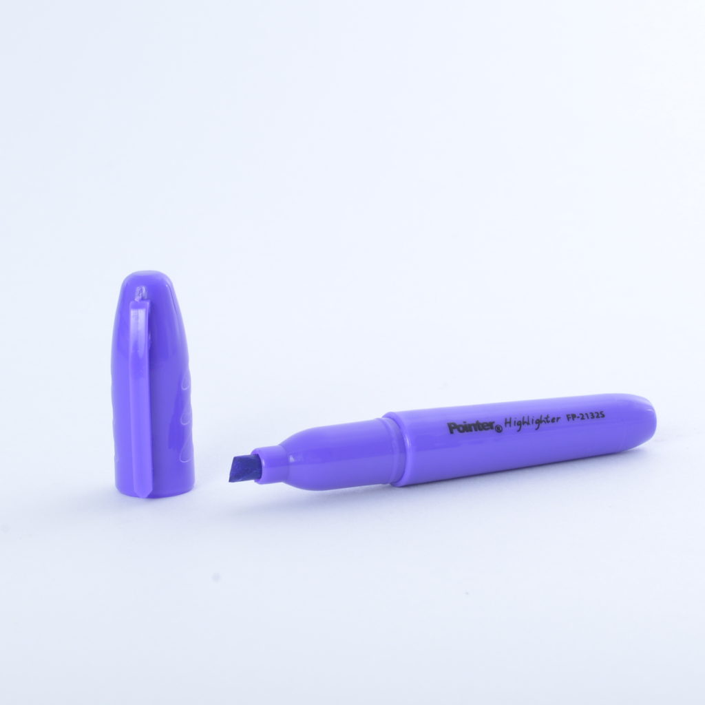 RESALTADOR MINI POINTER MORADO - Occidente Papelería