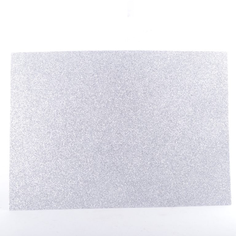 FOAMI ESCARCHADO 1/8 PLATEADO - Occidente Papelería