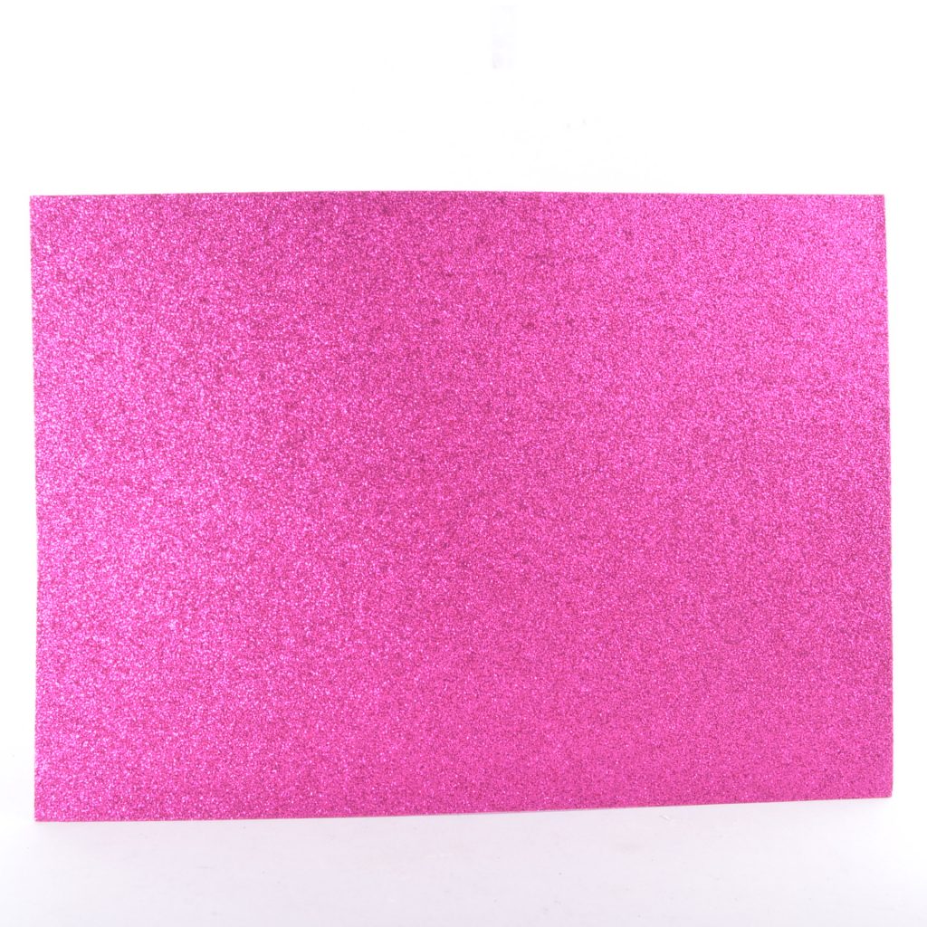 FOAMI ESCARCHADO 1/8 FUCSIA - Occidente Papelería
